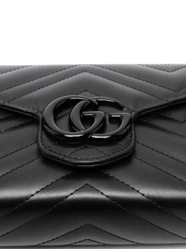 Gucci Gg Marmont Quilted Leather Shoulder Bag - Black