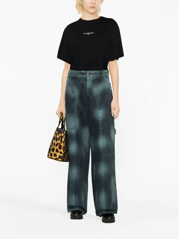 Stella McCartney Tie-dye Wide-leg Jeans
