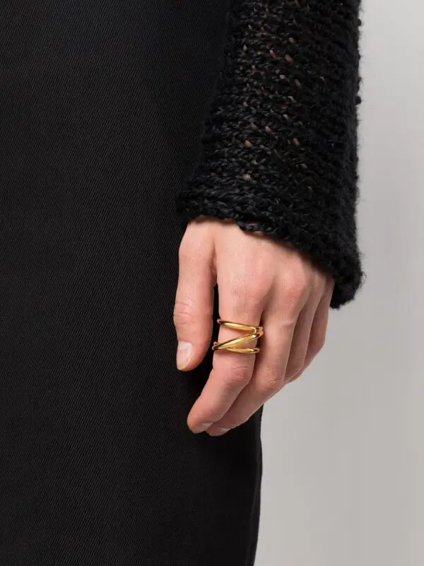 Charlotte Chesnais Triplet Ring - Gold