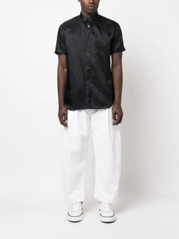 Comme Des Garçons Satin-finish Short-sleeve Shirt