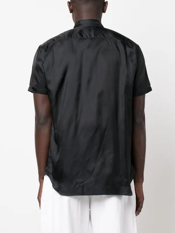 Comme Des Garçons Satin-finish Short-sleeve Shirt