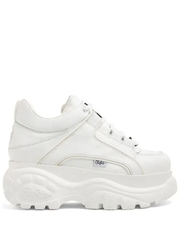 BUFFALO Classic Chunky-sole Low-top Sneakers - White