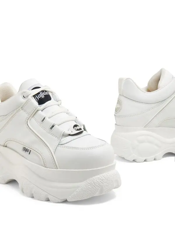 BUFFALO Classic Chunky-sole Low-top Sneakers - White