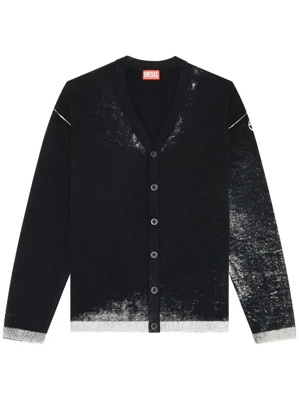 DIESEL® K-larence-b Cotton Cardigan - Black