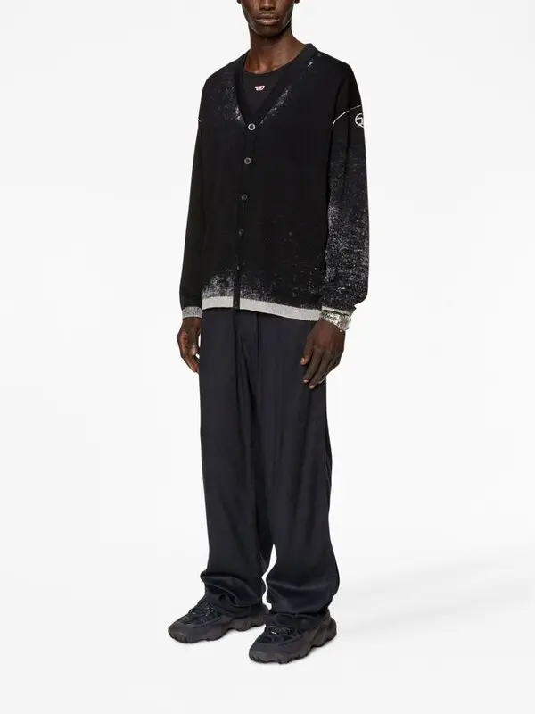 DIESEL® K-larence-b Cotton Cardigan - Black