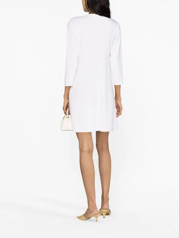 Fabiana Filippi Split-neck Wool Minidress