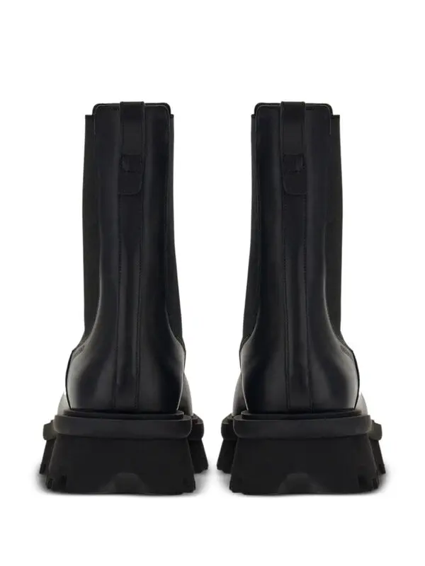 FERRAGAMO Chunky Chelsea Leather Boots