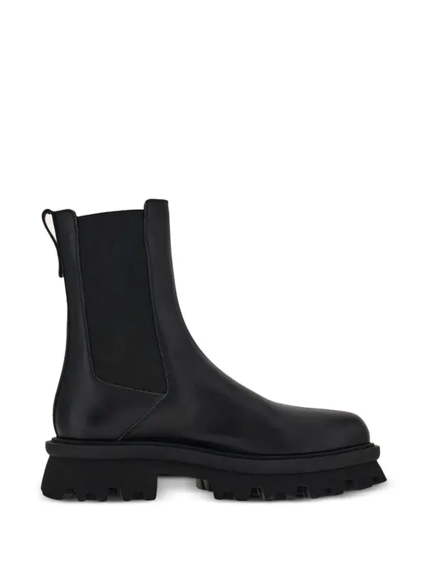 FERRAGAMO Chunky Chelsea Leather Boots
