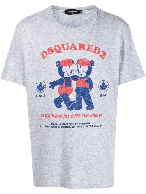 Dsquared2 Logo-print Short-sleeve T-shirt - Grey