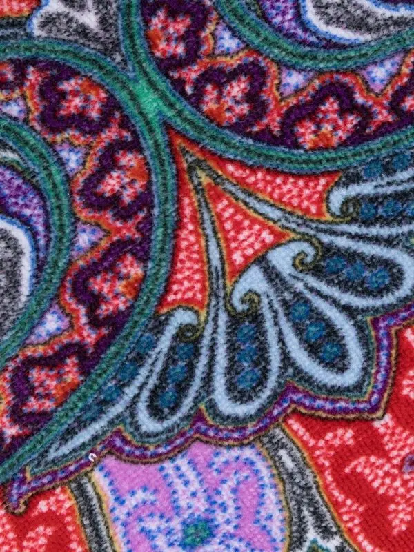 Etro Paisley-print Cotton Robe - Red
