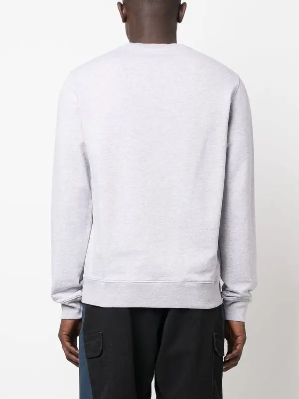 Maison Kitsuné Logo-print Cotton Sweatshirt - Grey