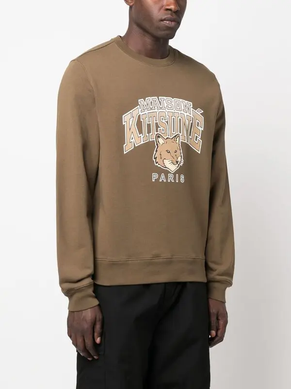 Maison Kitsuné Logo-print Cotton Sweatshirt