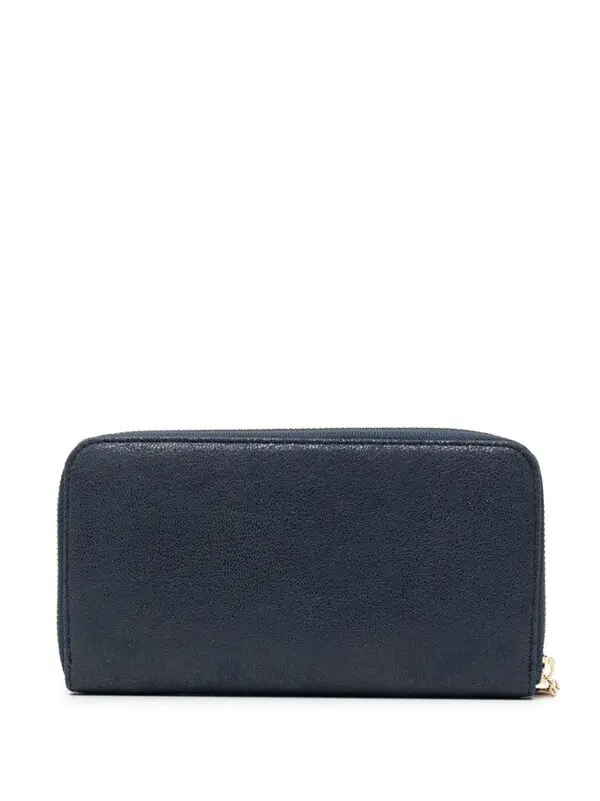 Stella McCartney Chain-detailed Leather Wallet - Blue