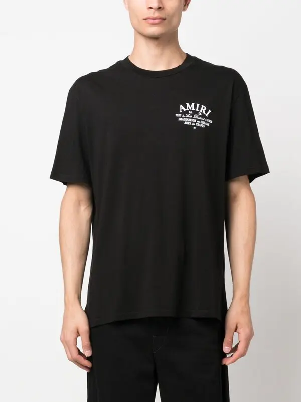 Amiri Arts District Logo-print Short-sleeve T-shirt - Black