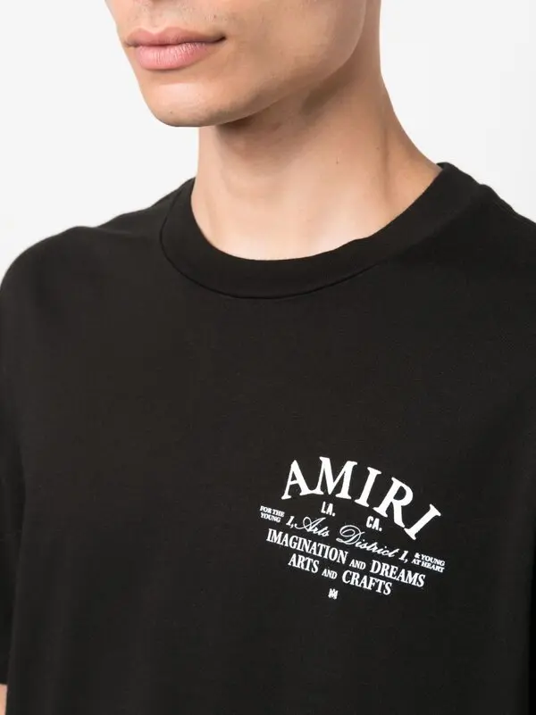 Amiri Arts District Logo-print Short-sleeve T-shirt - Black
