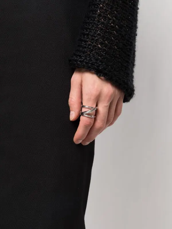Charlotte Chesnais Triplet Ring - Silver