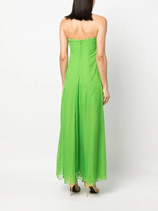 green emerald velvet dress SITA GOWN