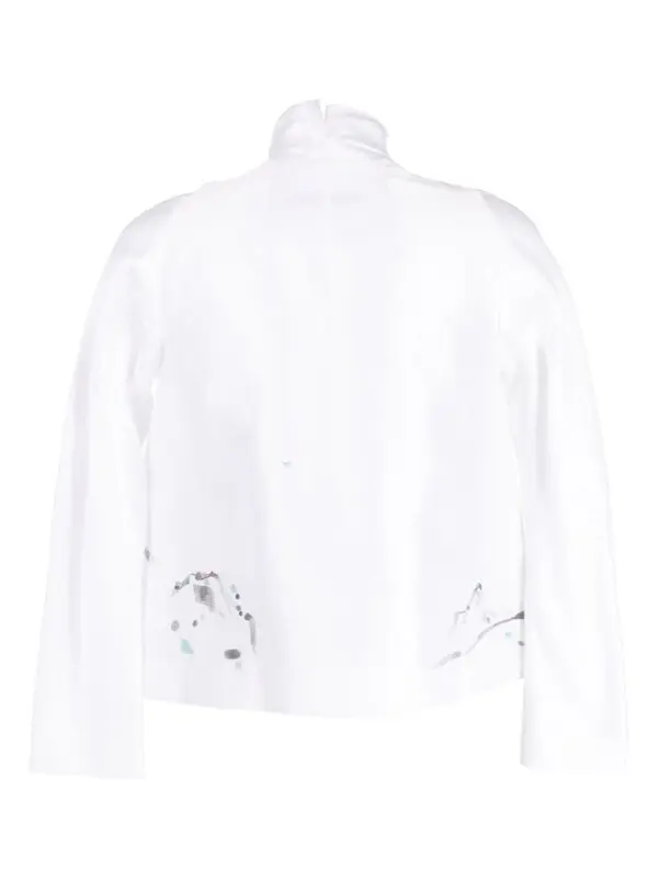 Shiatzy Chen Floral-print Jacket - White