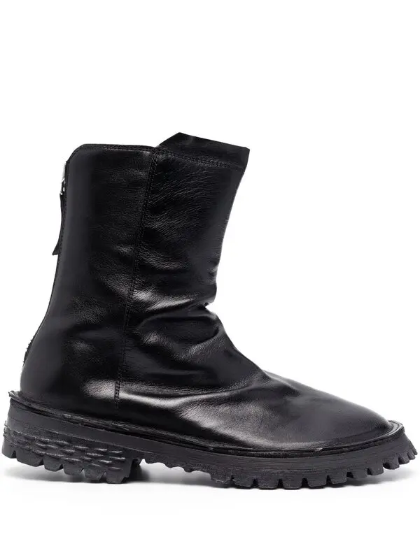 Moma Tronchetto Leather Ankle Boots