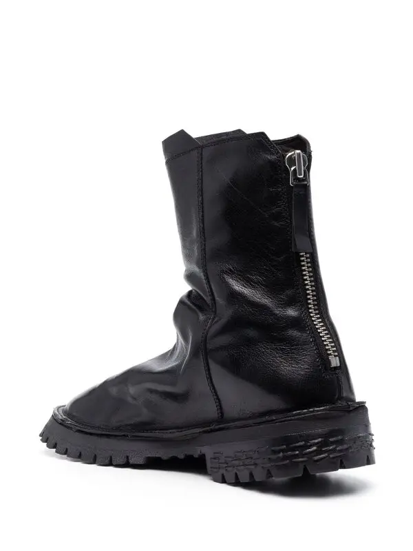 Moma Tronchetto Leather Ankle Boots