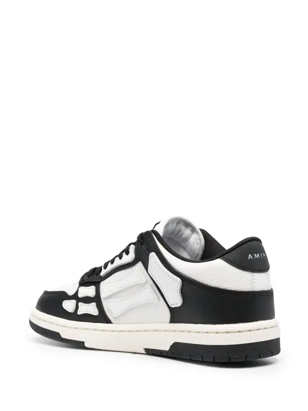 Amiri Skel Top Leather Sneakers - Black