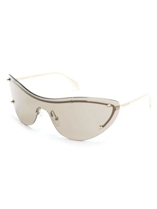 Alexander McQueen Spike-studded Cat-eye Mask Sunglasses