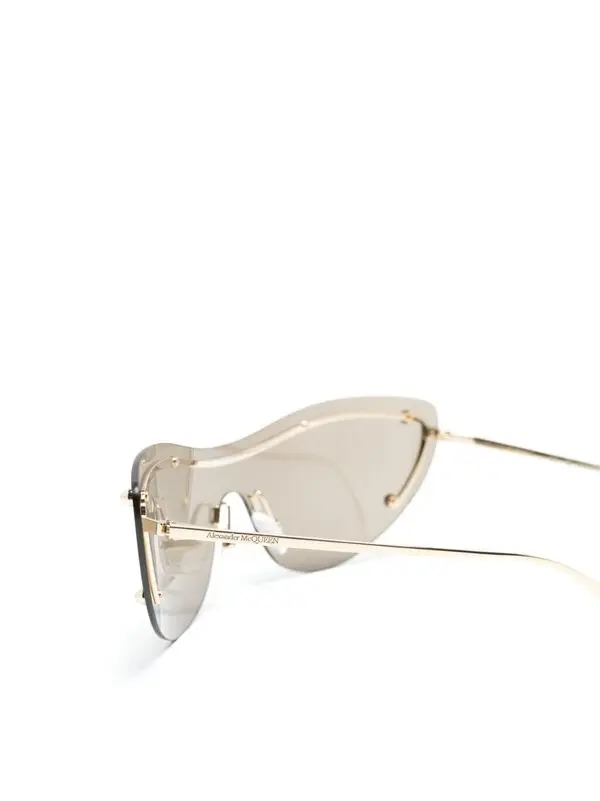 Alexander McQueen Spike-studded Cat-eye Mask Sunglasses