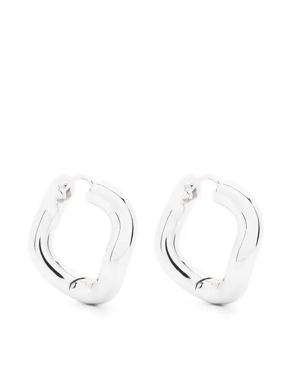 Charlotte Chesnais Small Wave Loop Earrings - Silver
