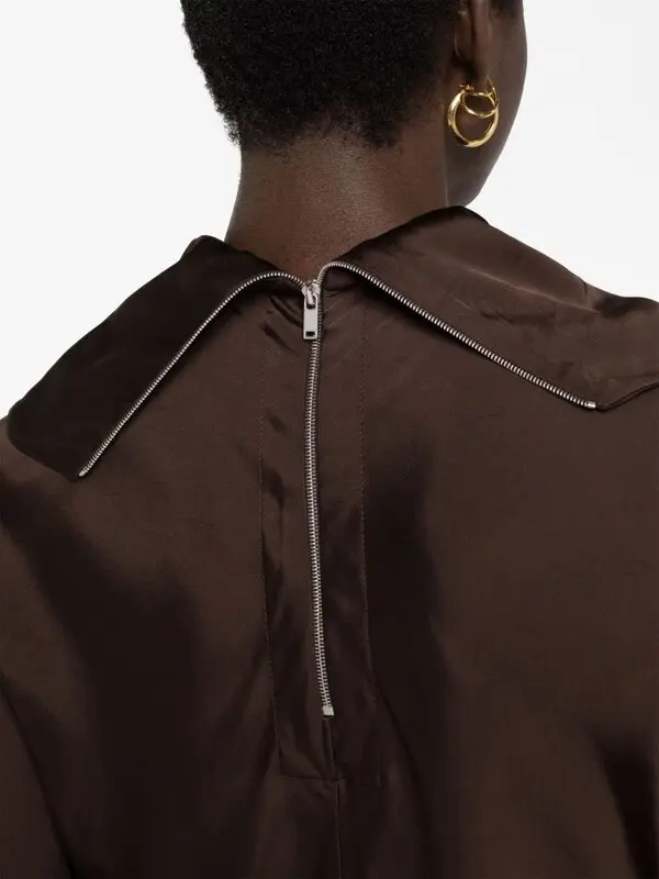 JIL SANDER Draped-neck Blouse