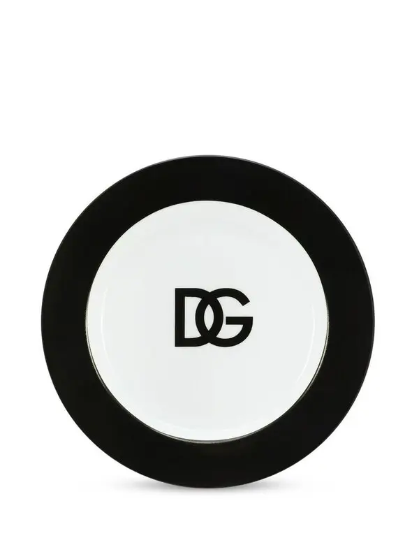 Dolce & Gabbana Logo-print Porcelain Bread Plates