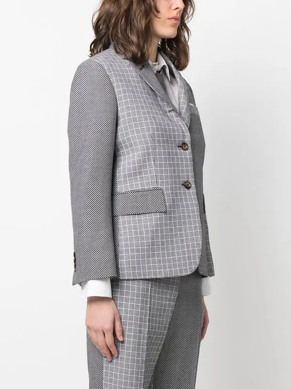 Thom Browne Mix-print Single-breasted Blazer