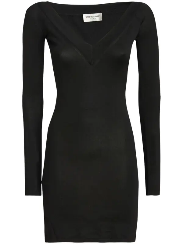 Saint Laurent Fine-knit Minidress