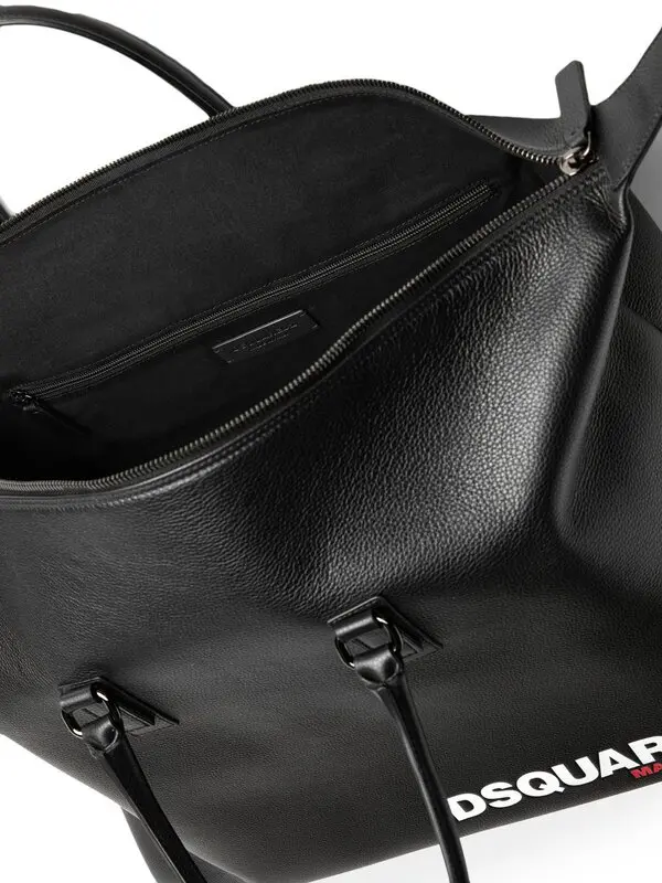 Dsquared2 Logo-print Grained Tote Bag