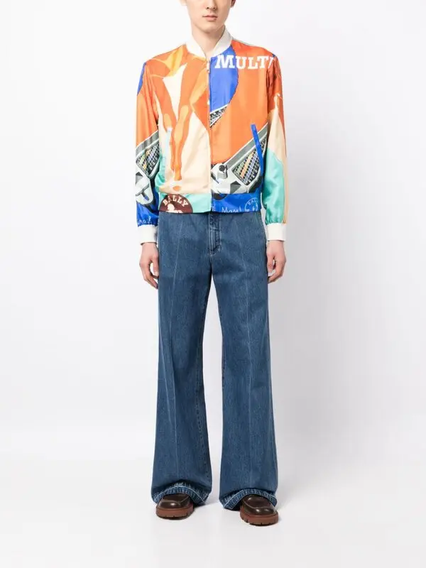Bally Graphic-print Bomber Jacket