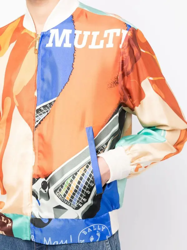 Bally Graphic-print Bomber Jacket