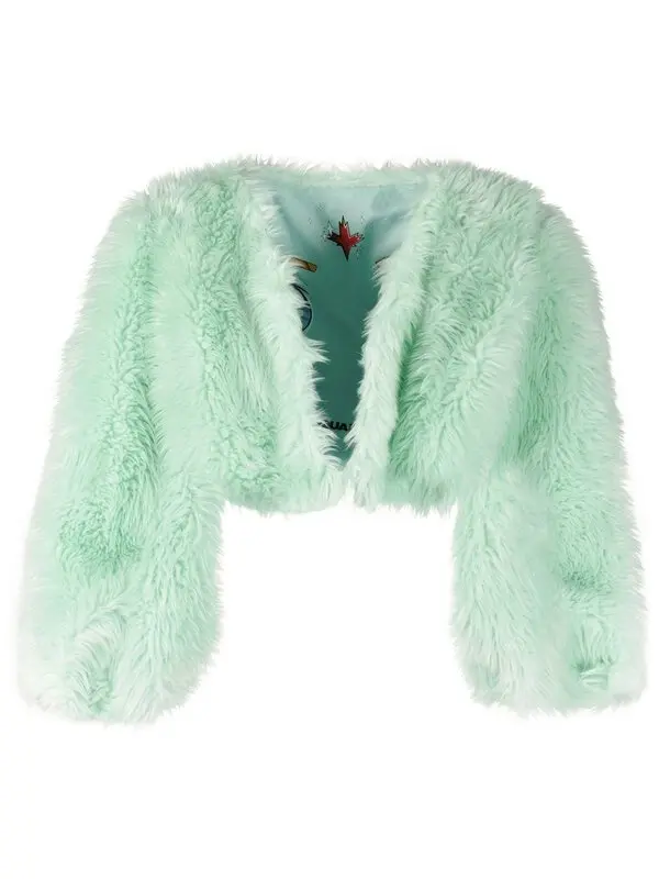 Dsquared2 Faux Fur Cropped Jacket