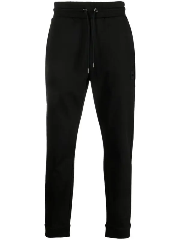 BOSS Logo-patch Slim Track Trousers - Black