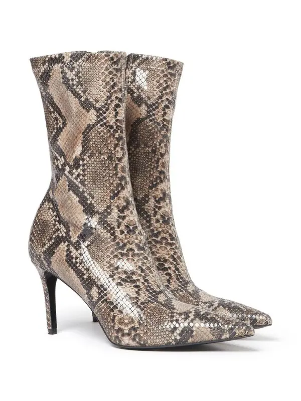 Stella McCartney Python-print Ankle Boots