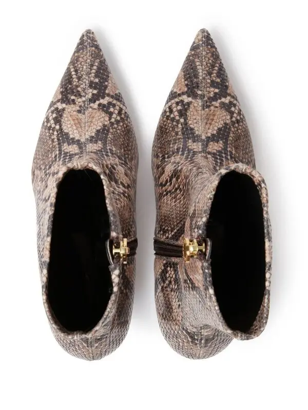 Stella McCartney Python-print Ankle Boots