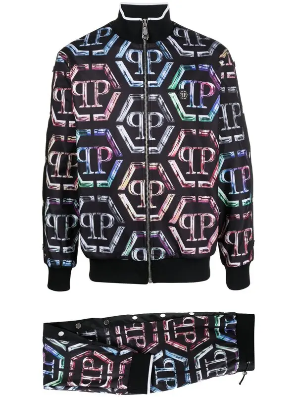 Philipp Plein Logo-print Stretch-cotton Tracksuit