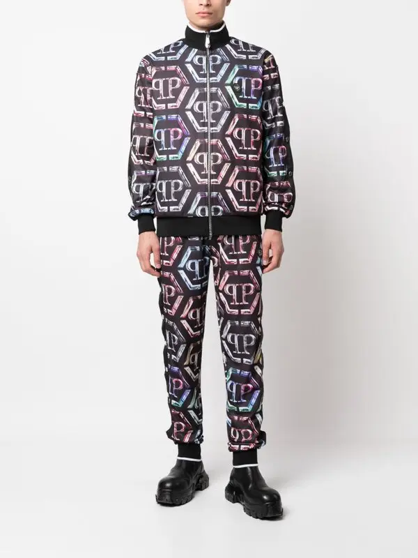 Philipp Plein Logo-print Stretch-cotton Tracksuit