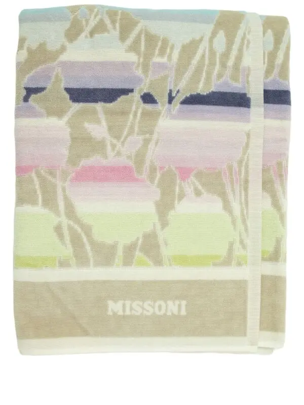 Missoni Floral-pattern Bath Towel - Green