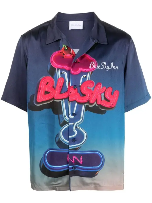 BLUE SKY INN Logo-print Short-sleeved Shirt