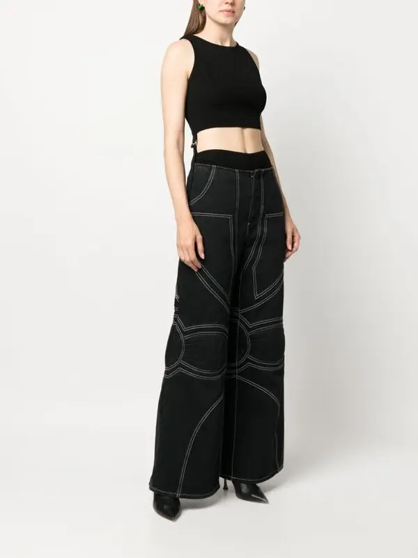 Patrizia Pepe Ribbed-knit Sleeveless Bodysuit
