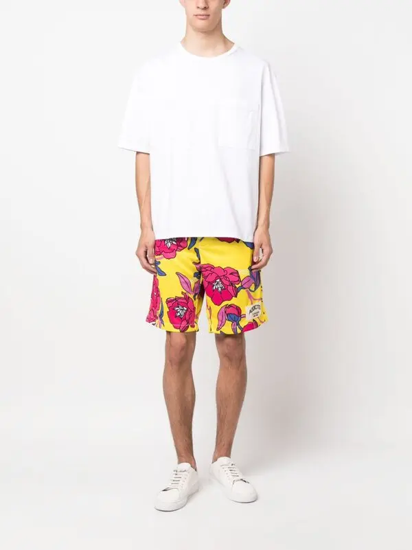 P.a.r.o.s.h Floral-print Knee-length Shorts