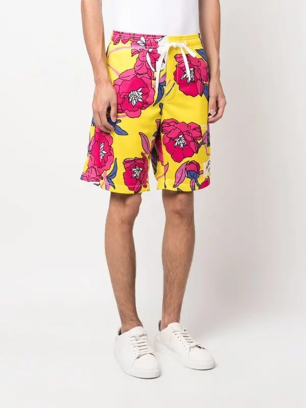 P.a.r.o.s.h Floral-print Knee-length Shorts