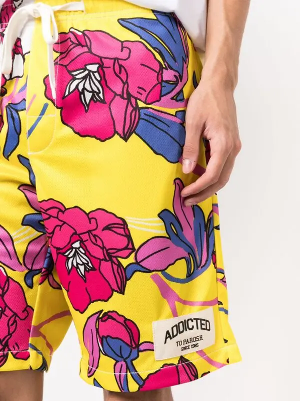 P.a.r.o.s.h Floral-print Knee-length Shorts