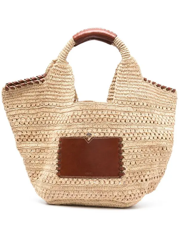 Ba&sh Ara Raffia Tote Bag