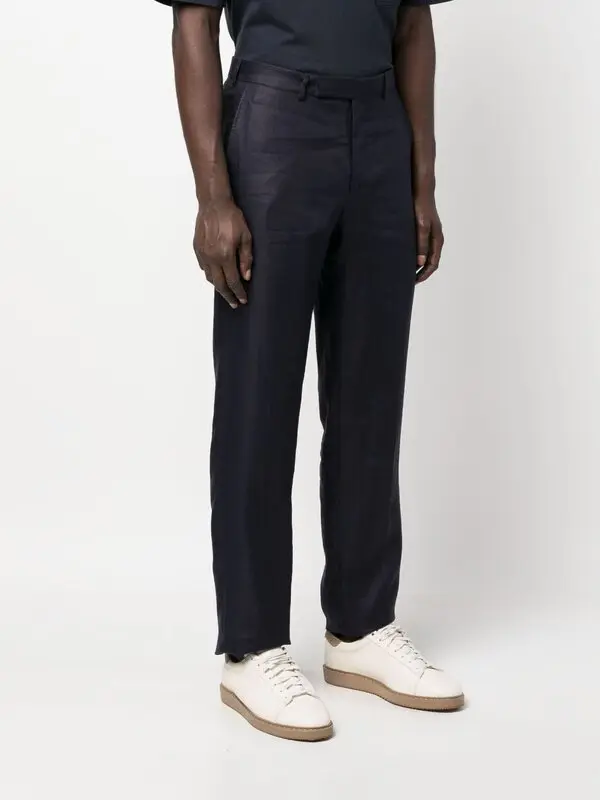 Zegna Mid-rise Trousers - Blue