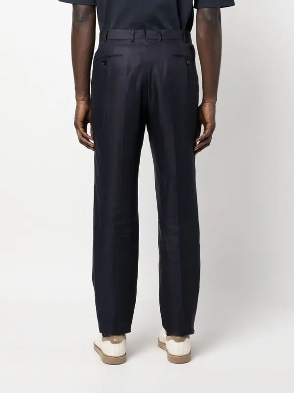 Zegna Mid-rise Trousers - Blue